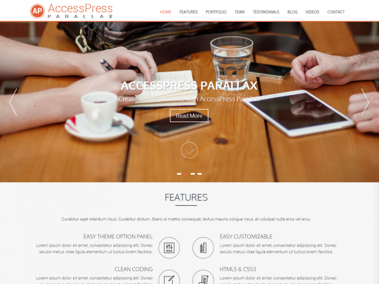 20+ Best Responsive & Free Parallax Scrolling WordPress Themes